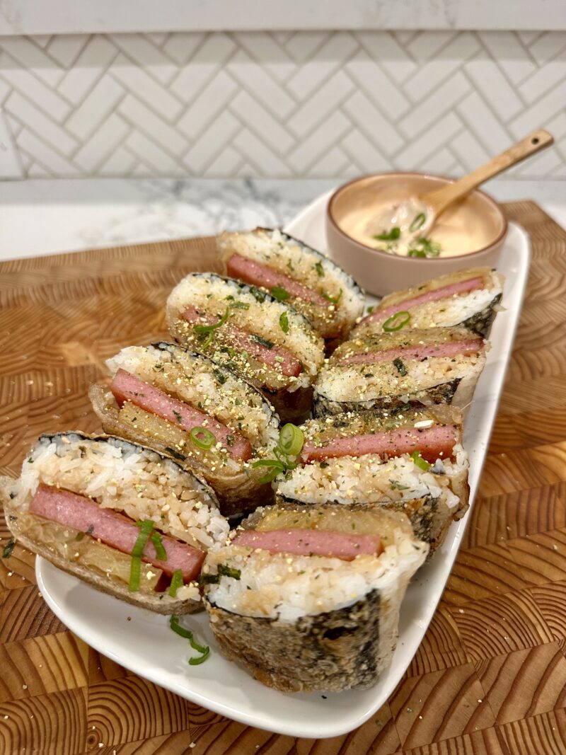 Hawaiian Style Crispy Spam Musubi - TheSpicyJuju